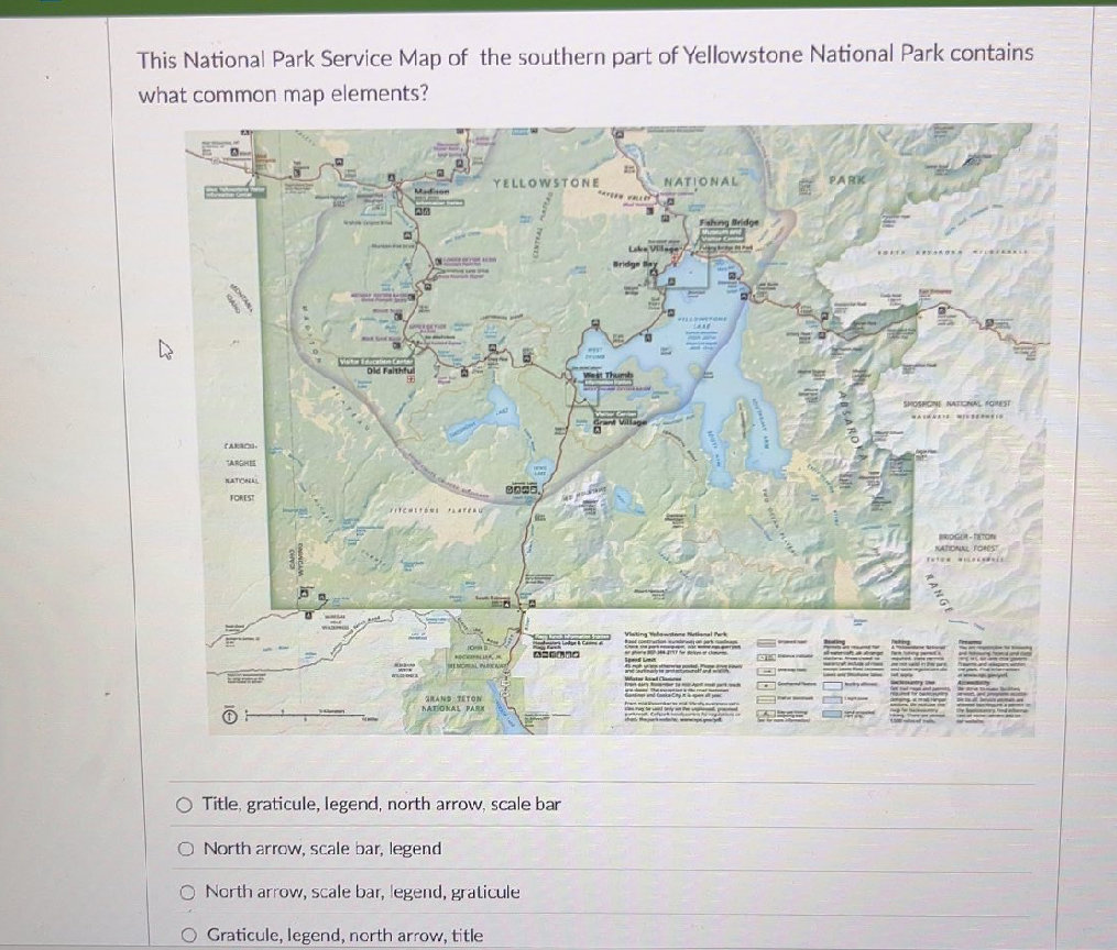 This National Park Service Map of the | StudyX