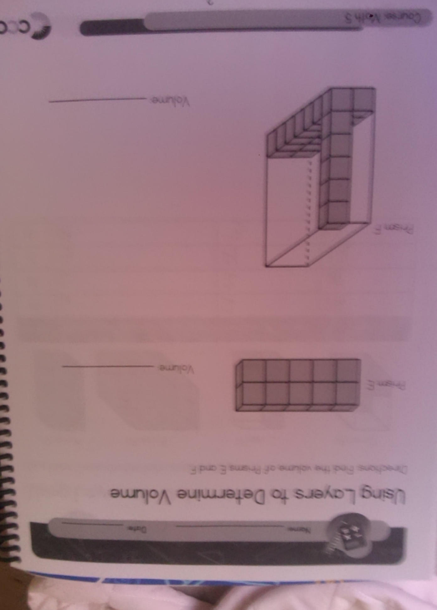 Using Layers to Determine Volume Directions: | StudyX