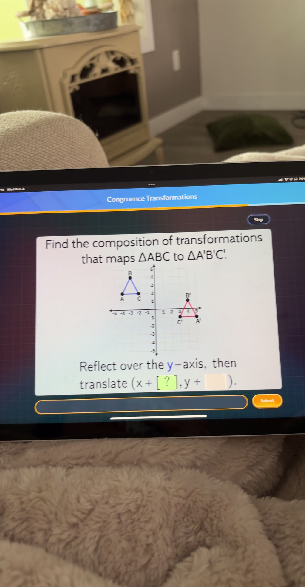 Find the composition of transformations that | StudyX