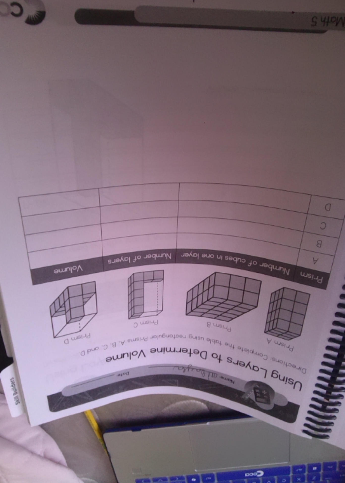 Using Layers to Determine Volume Directions: | StudyX