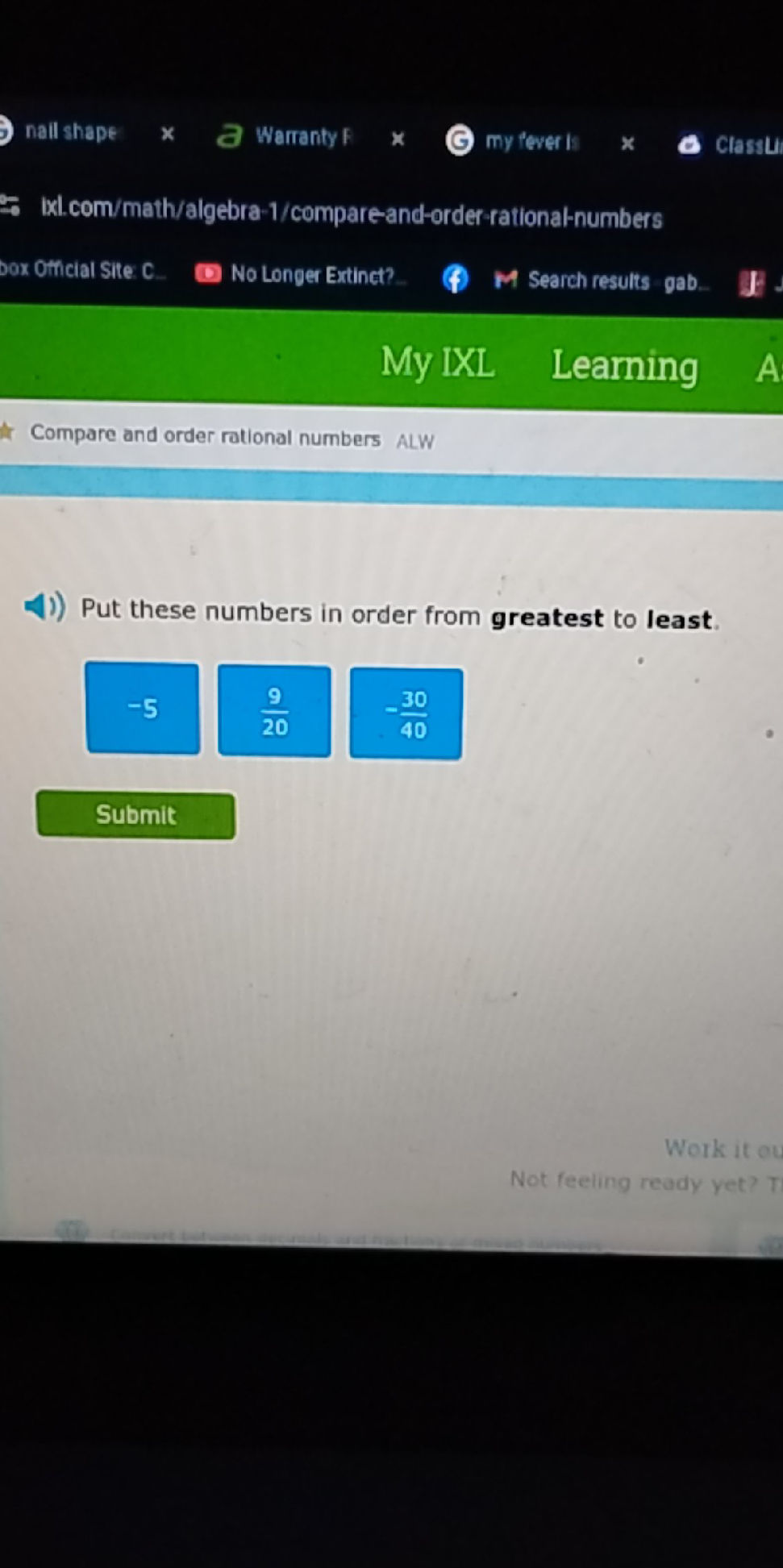 Put these numbers in order from greatest to | StudyX