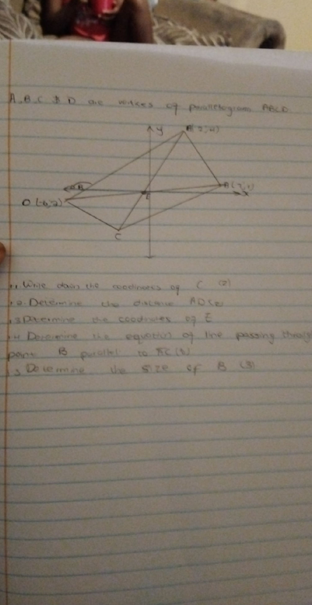 A, B, C, D are vertices of parallelogram | StudyX