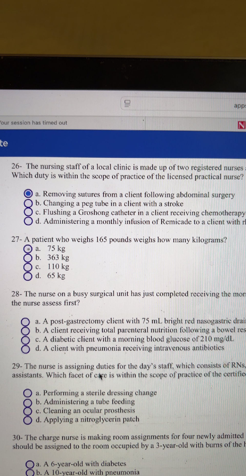 27- A patient who weighs 165 pounds weighs | StudyX