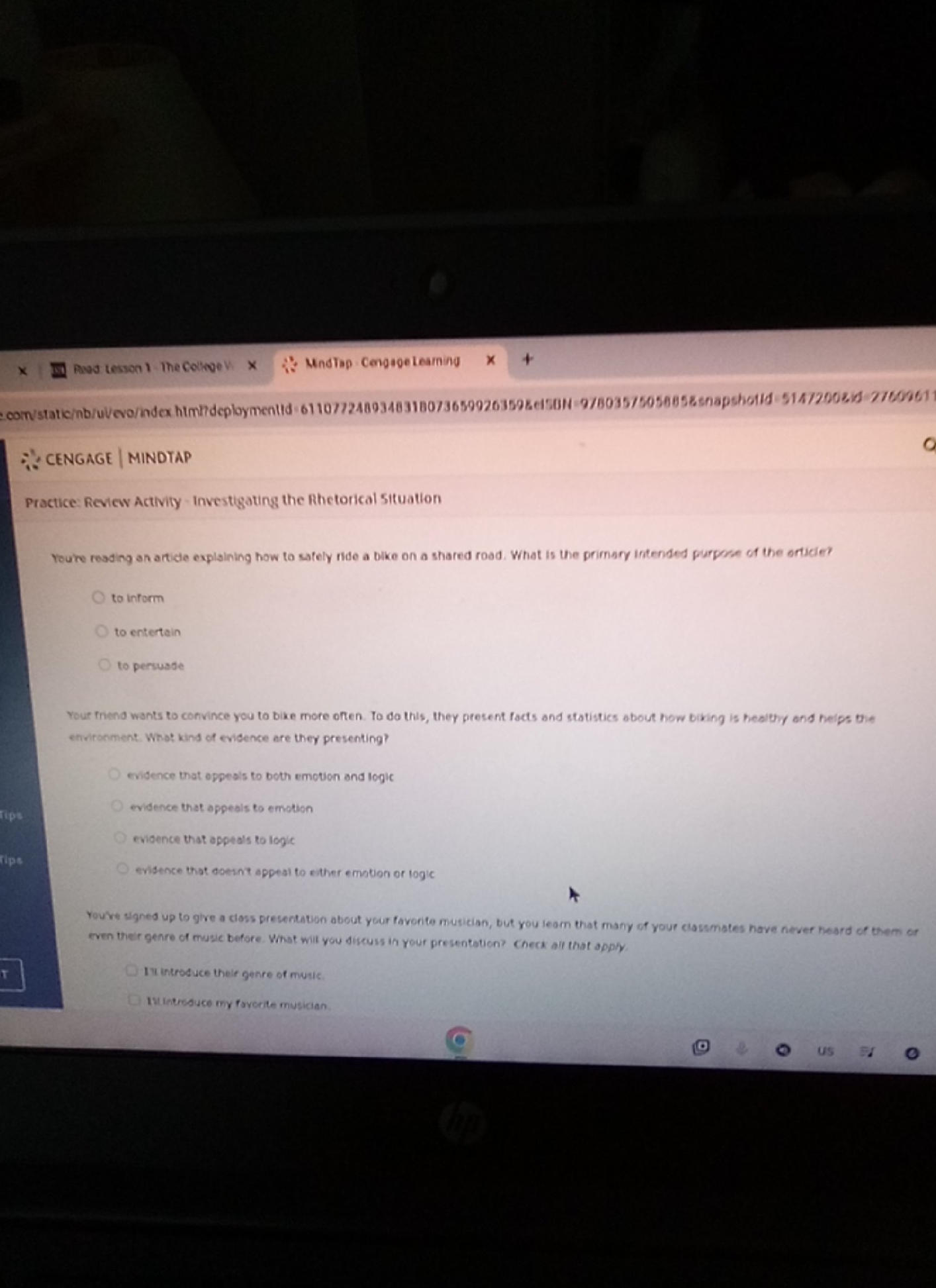 Practice: Review Activity - Investigating | StudyX