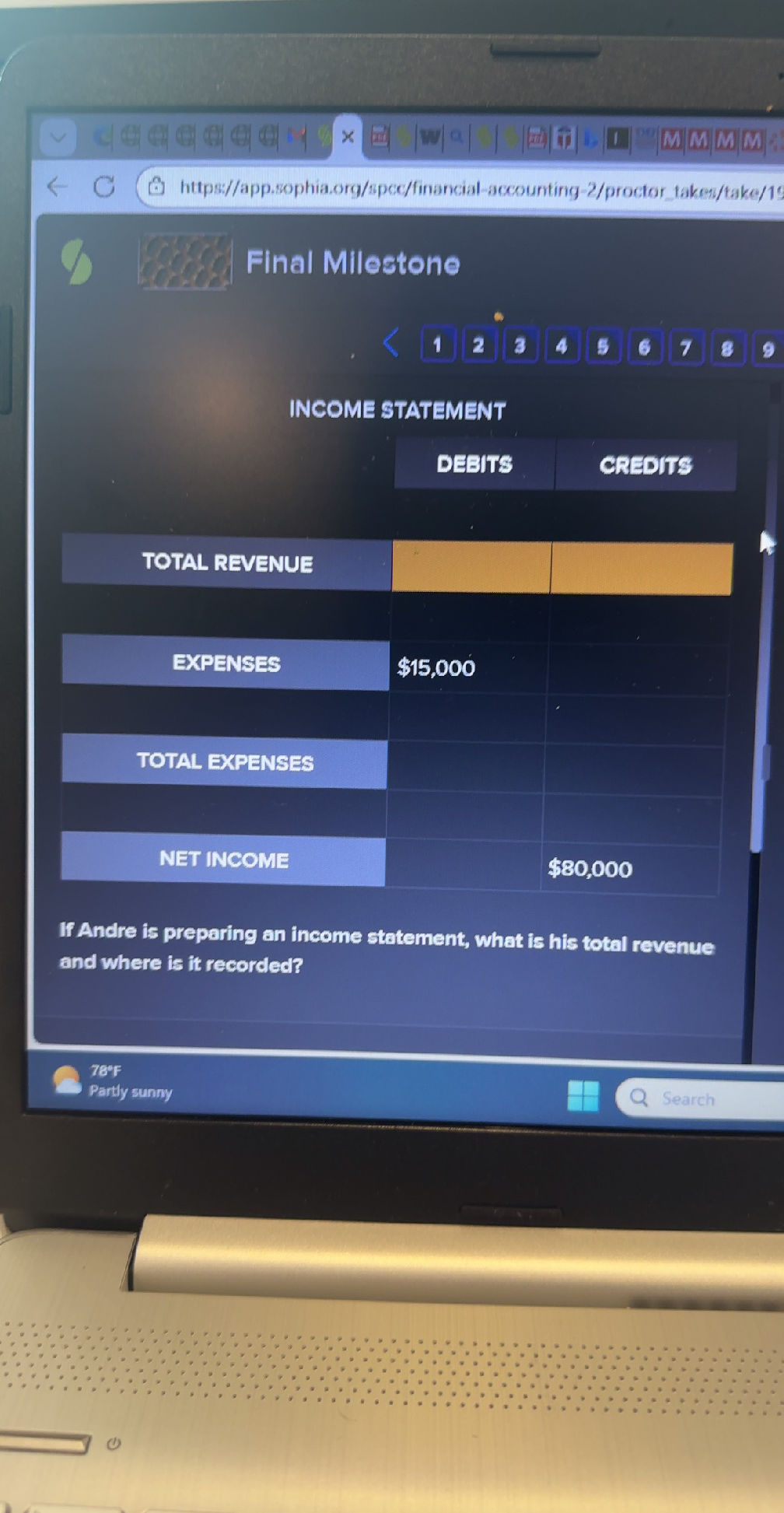INCOME STATEMENT | | DEBITS | CREDITS | | | StudyX