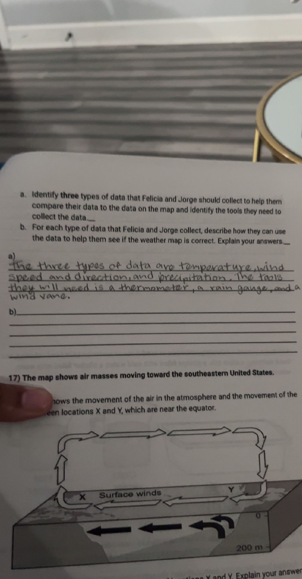a. Identify three types of data that Felicia | StudyX