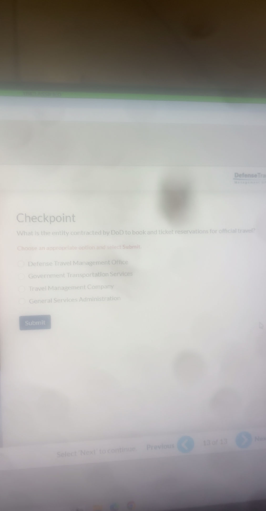 Checkpoint What is the entity contracted by | StudyX