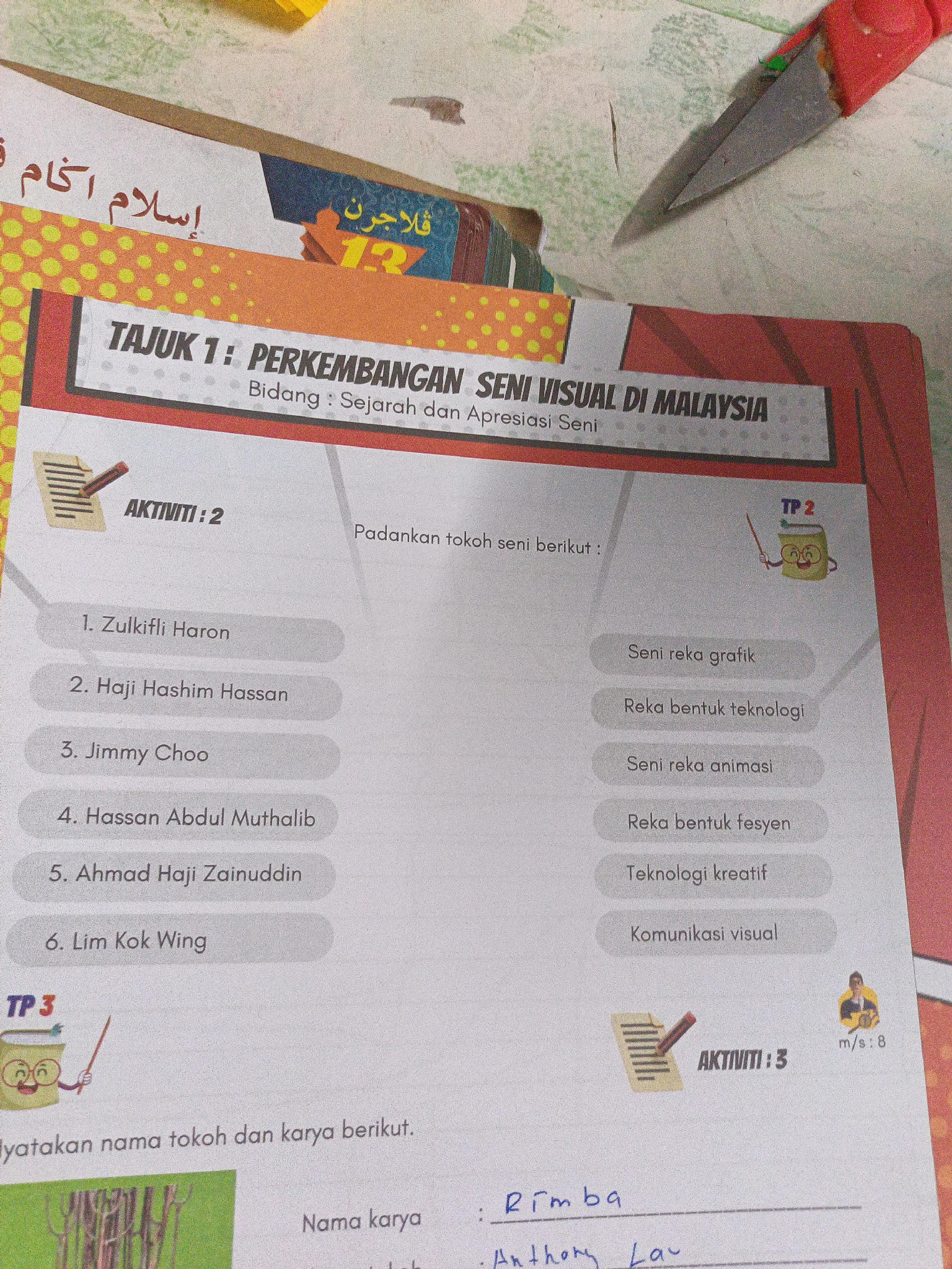 TAJUK 1: PERKEMBANGAN SENI VISUAL DI | StudyX