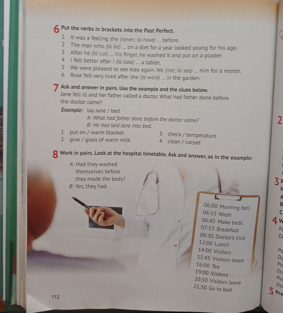 Ask and answer in pairs. Use the example and | StudyX