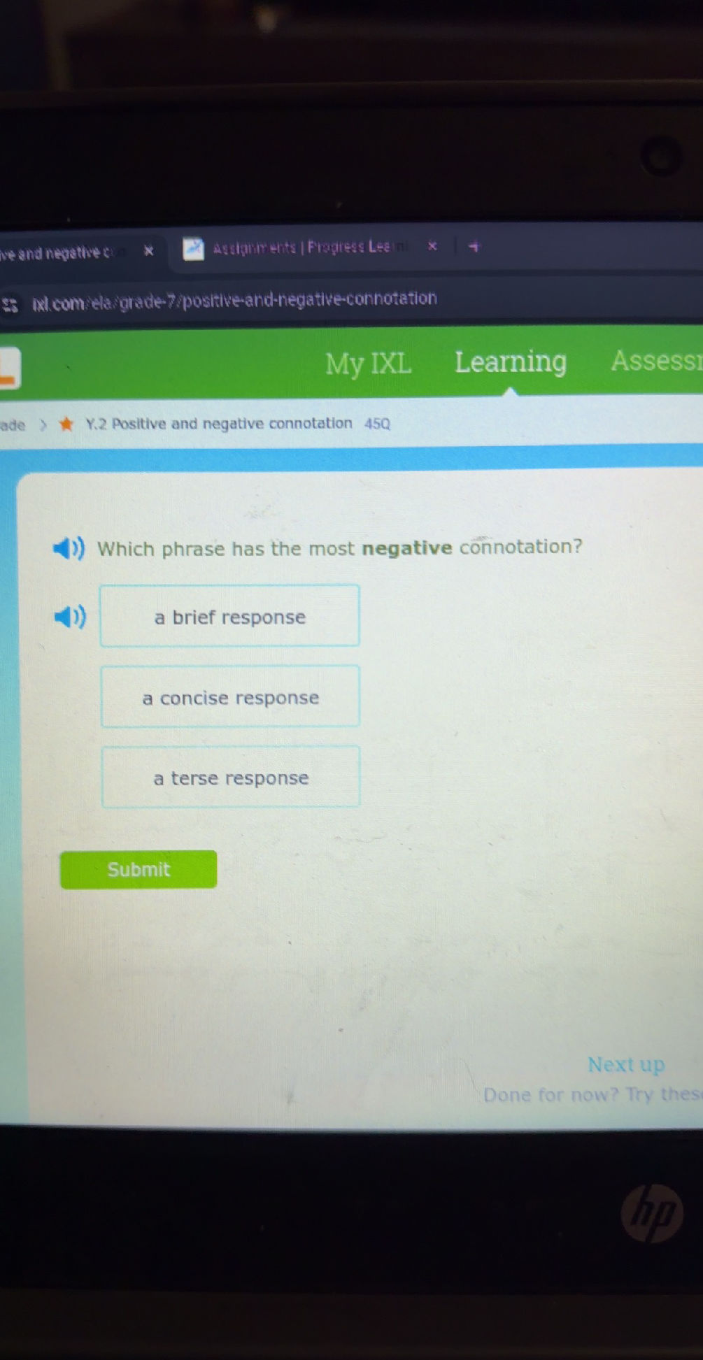 Which phrase has the most negative | StudyX