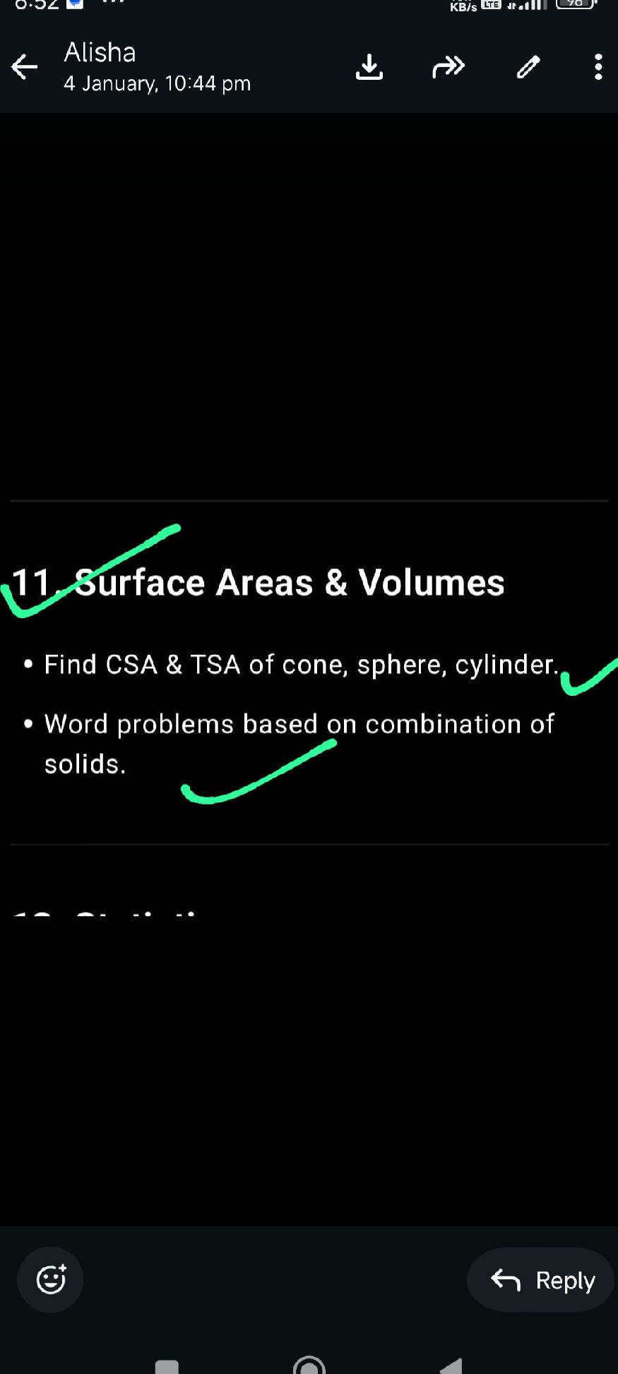 Surface Areas Volumes • Find CSA TSA of | StudyX