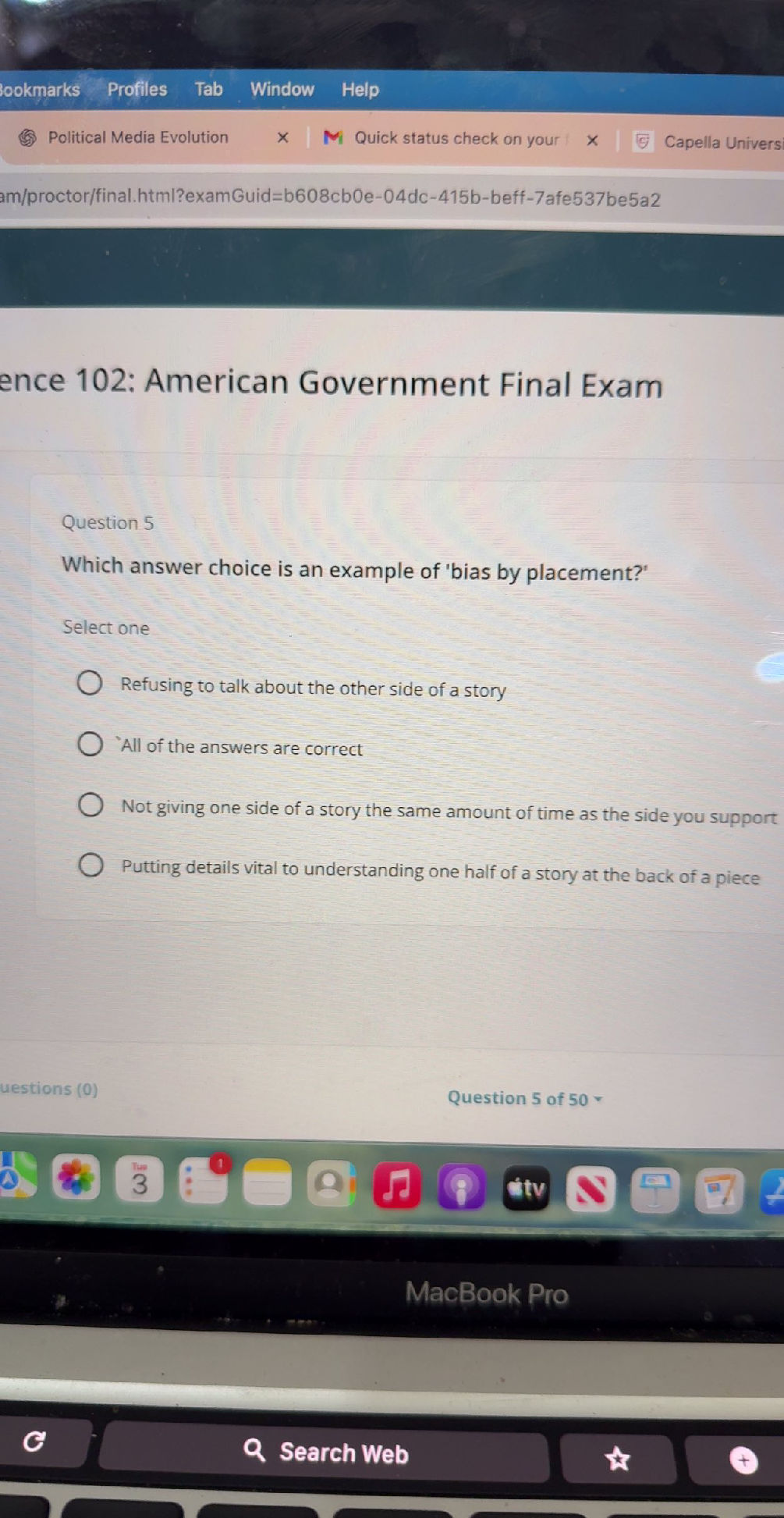 Question 5 Which answer choice is an example | StudyX