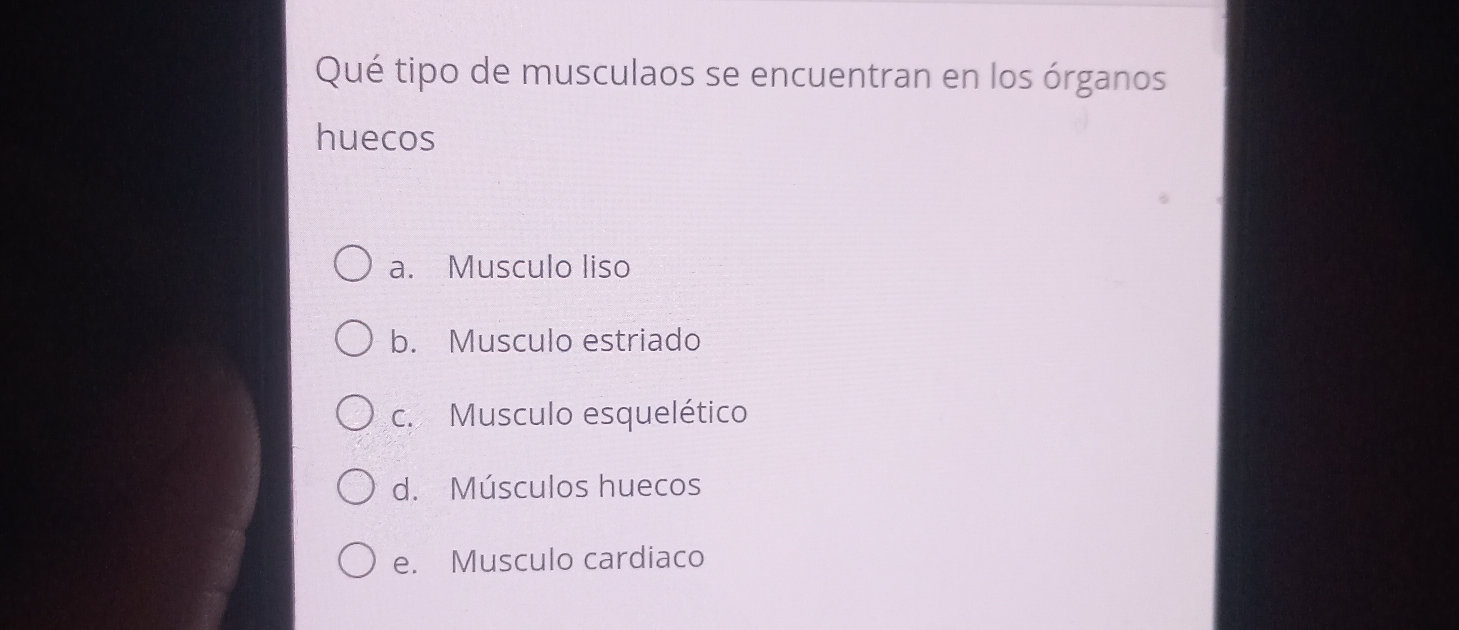 Qué tipo de musculo se encuentran en los | StudyX