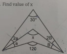 Find value of x [Diagram showing two nested | StudyX