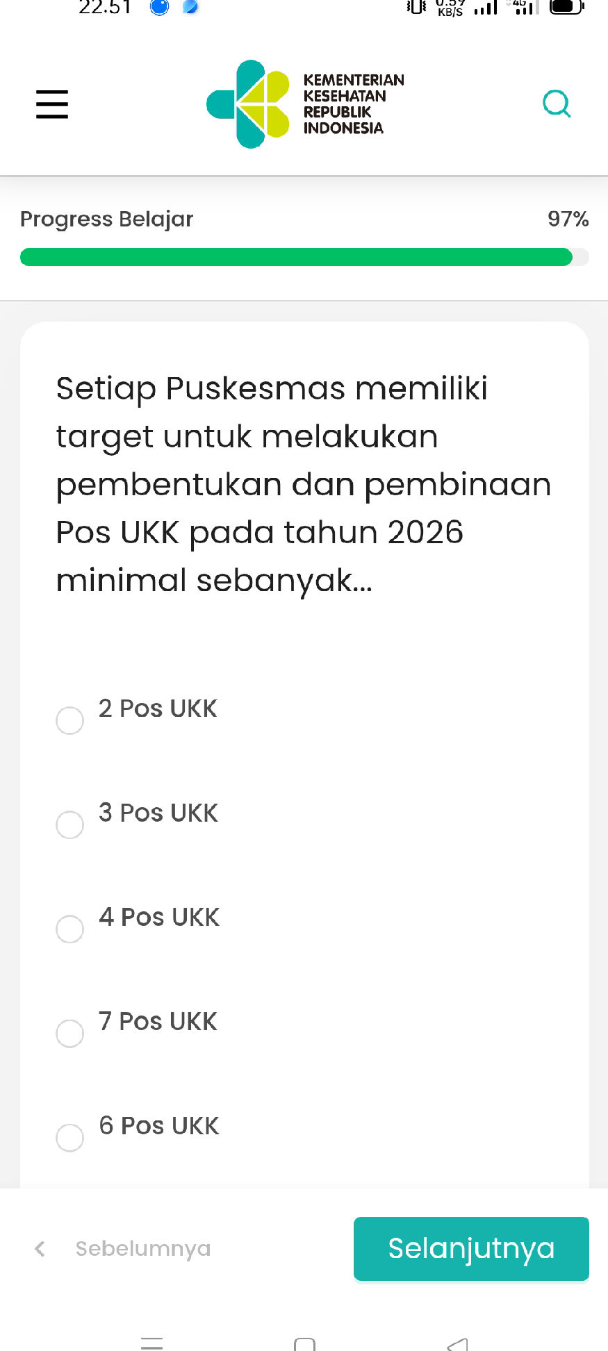 Setiap Puskesmas memiliki target untuk