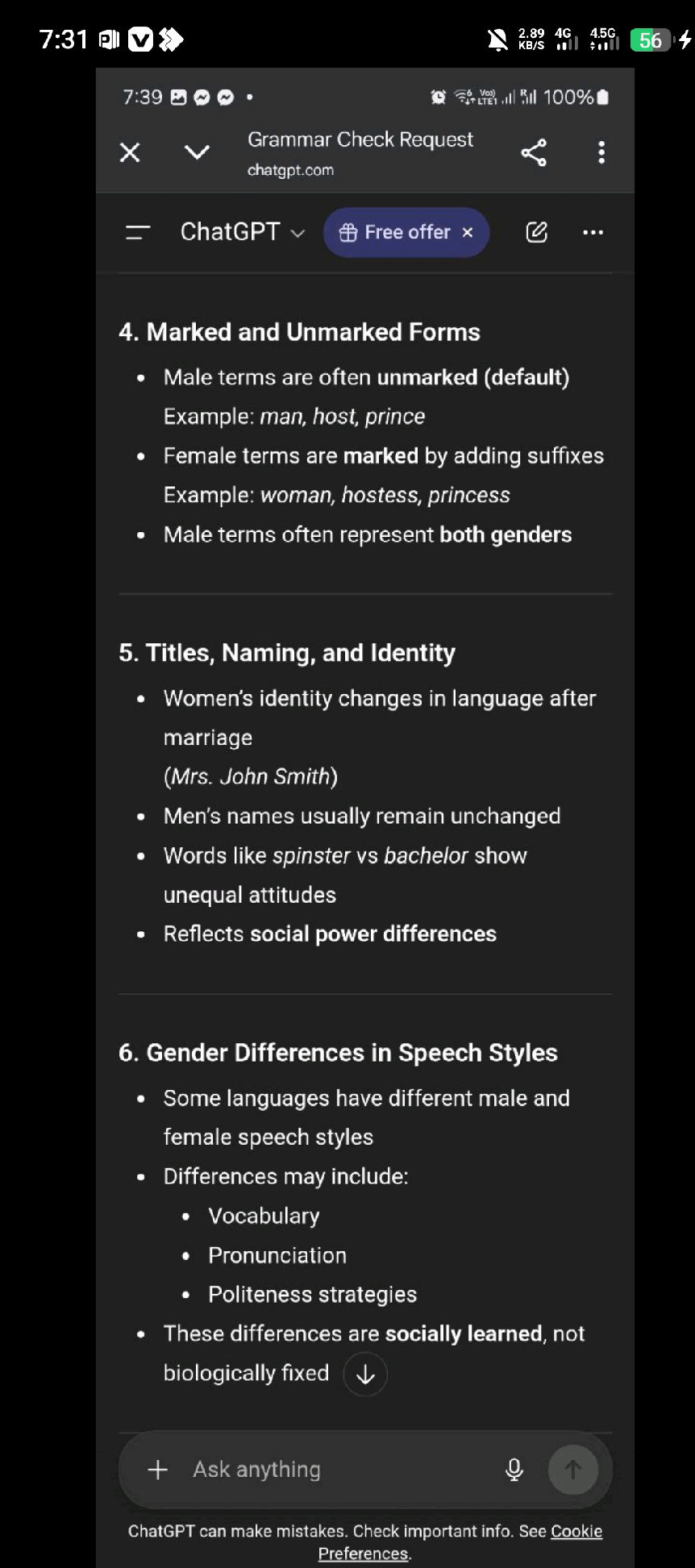 4. Marked and Unmarked Forms • Male terms | StudyX
