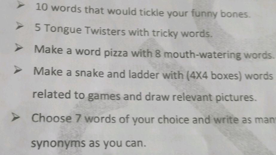 10 words that would tickle your funny bones. | StudyX