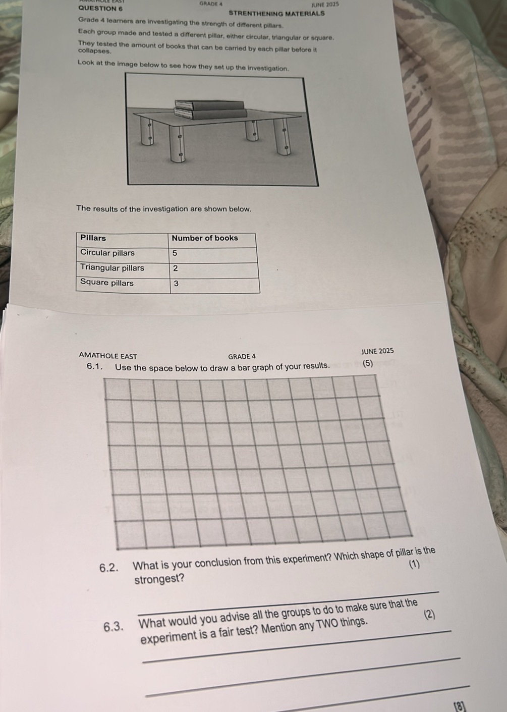 Grade 4 learners are investigating the | StudyX
