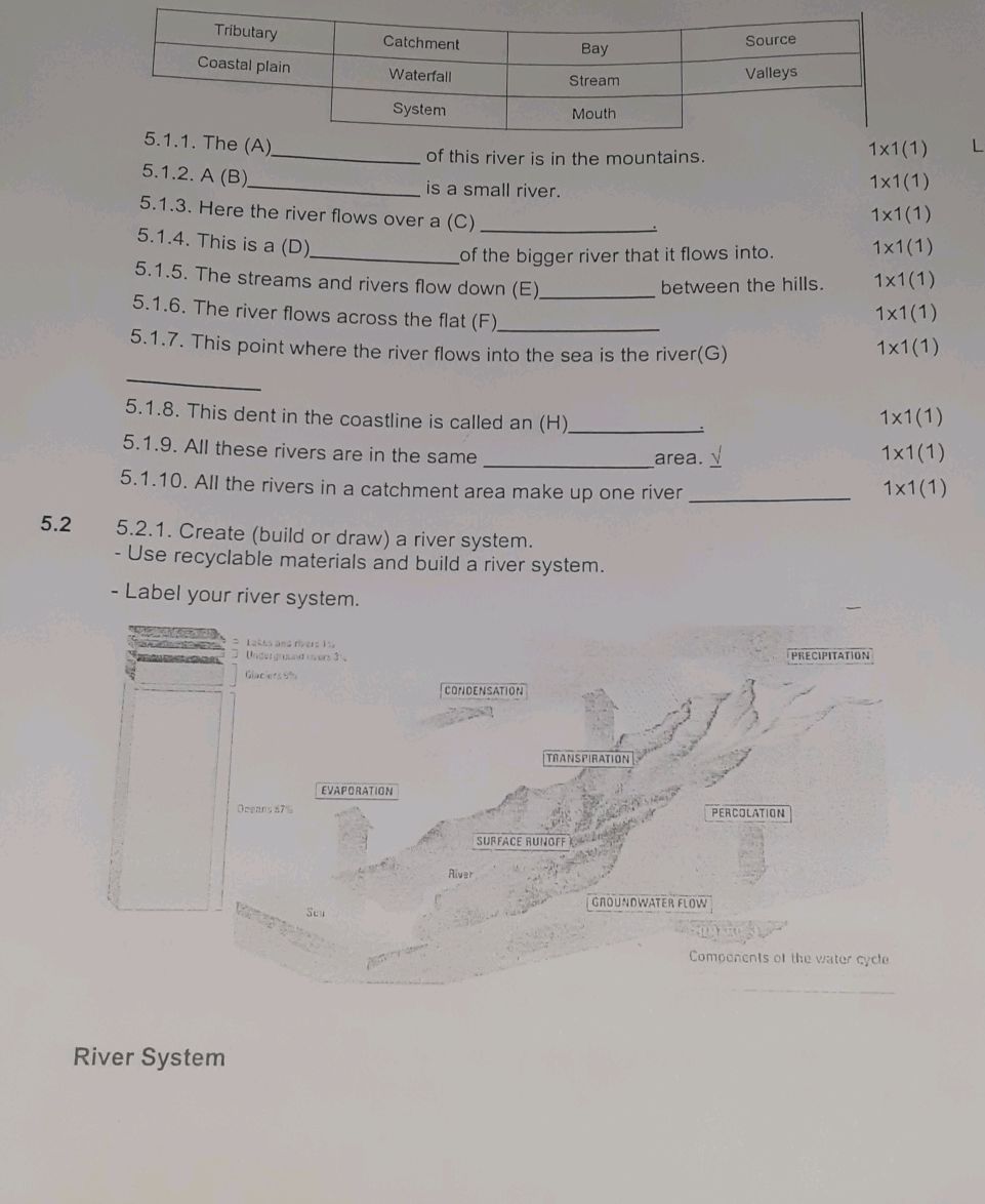 Tributary | Catchment | Bay | Source | StudyX
