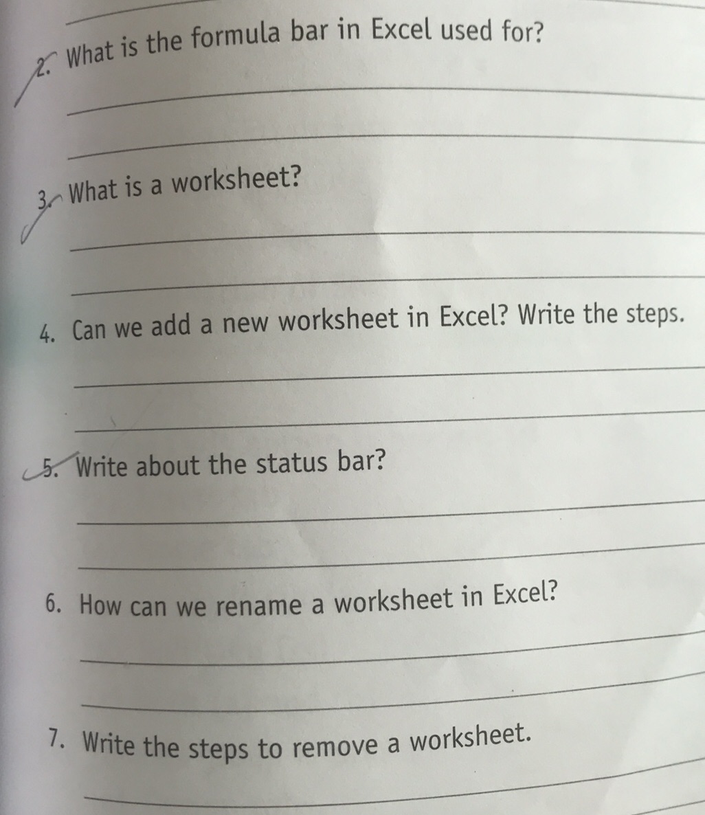 2. What is the formula bar in Excel used | StudyX