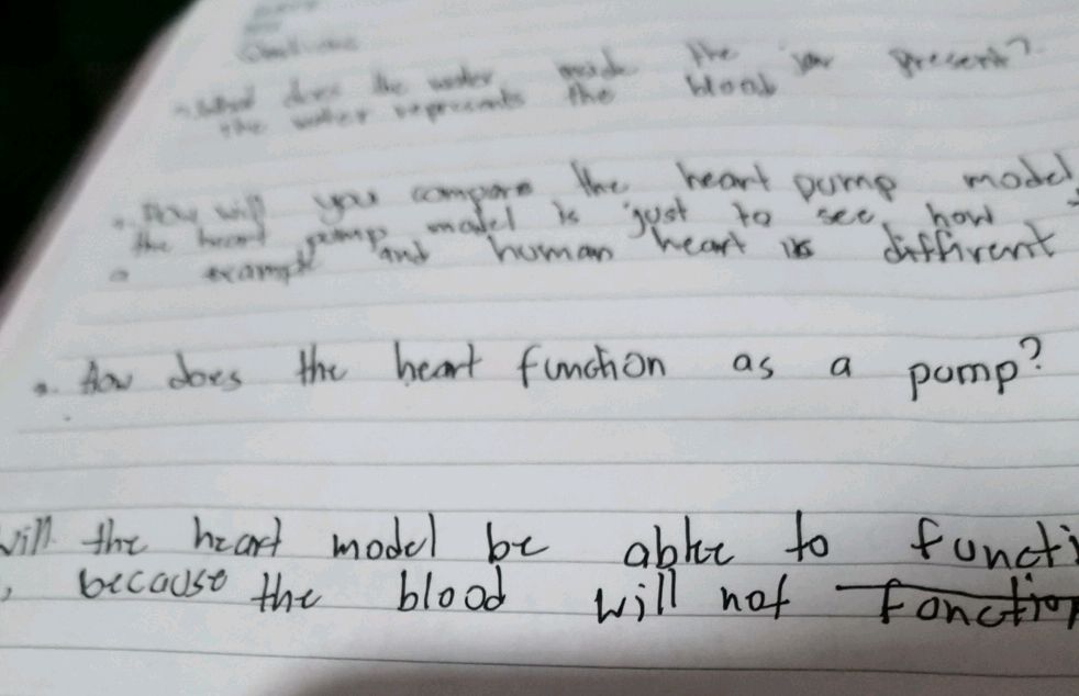 - How will you compare the heart pump model | StudyX