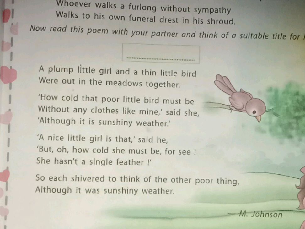 Now read this poem with your partner and | StudyX