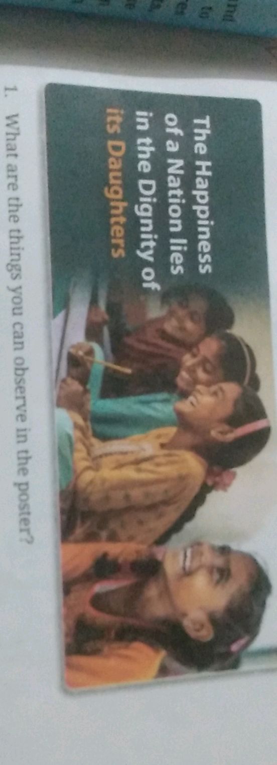 1. What are the things you can observe in | StudyX