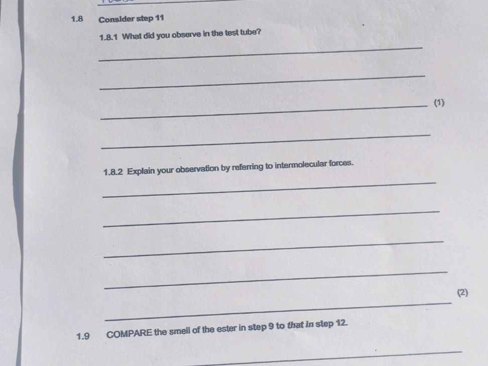 1.8 Consider step 11 1.8.1 What did you | StudyX