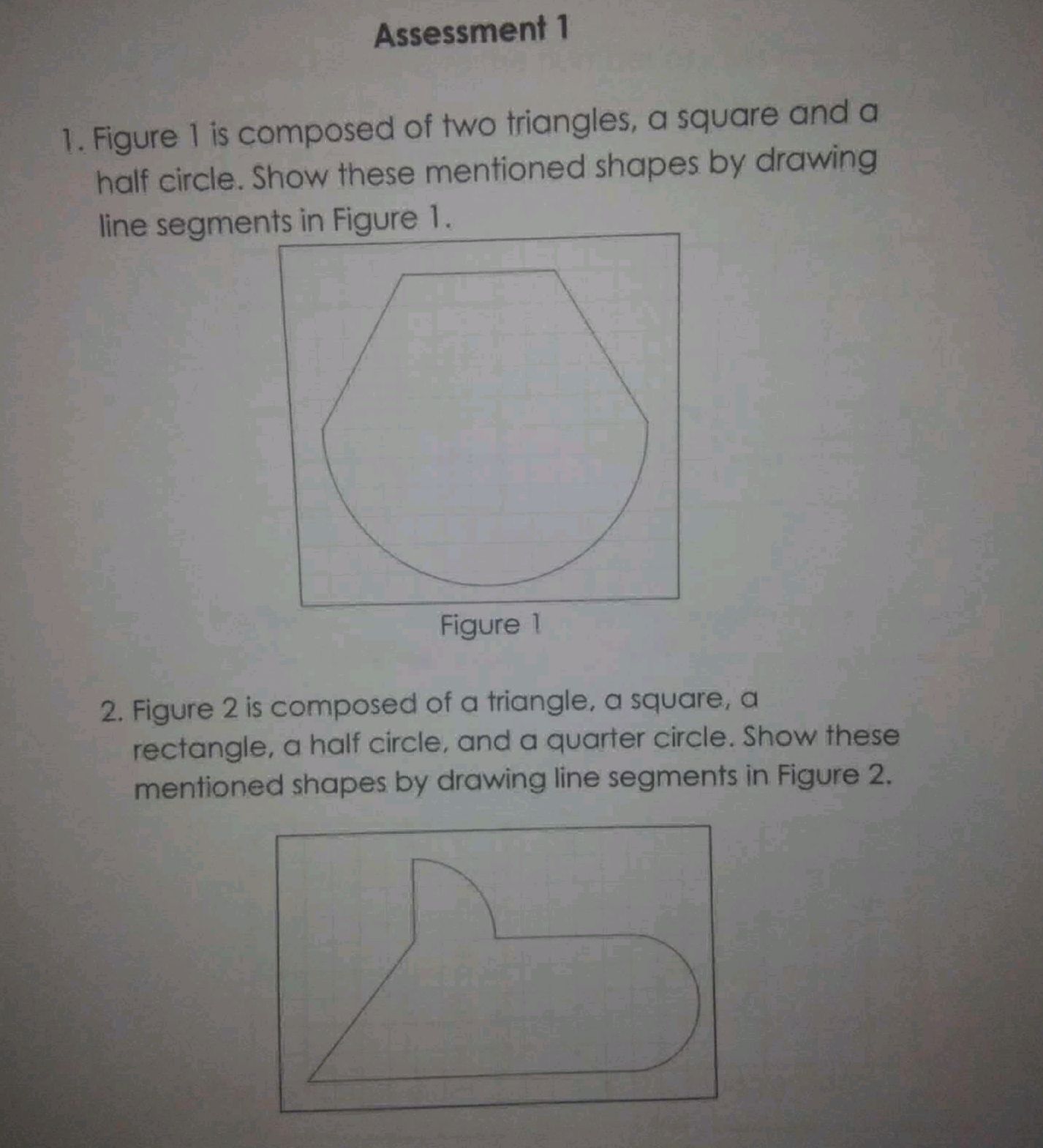 Figure 1 is composed of two triangles, a
