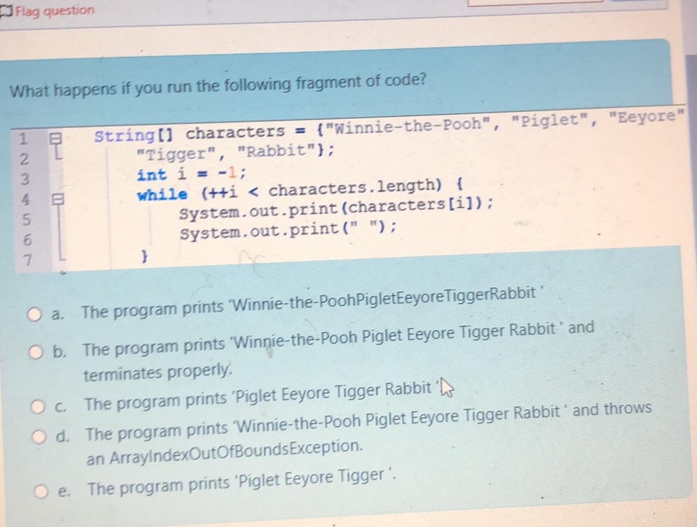 What happens if you run the following | StudyX