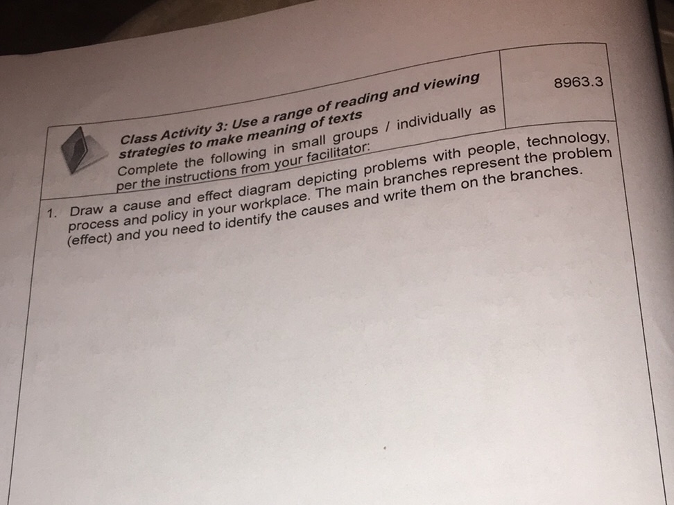 1. Draw a cause and effect diagram depicting | StudyX