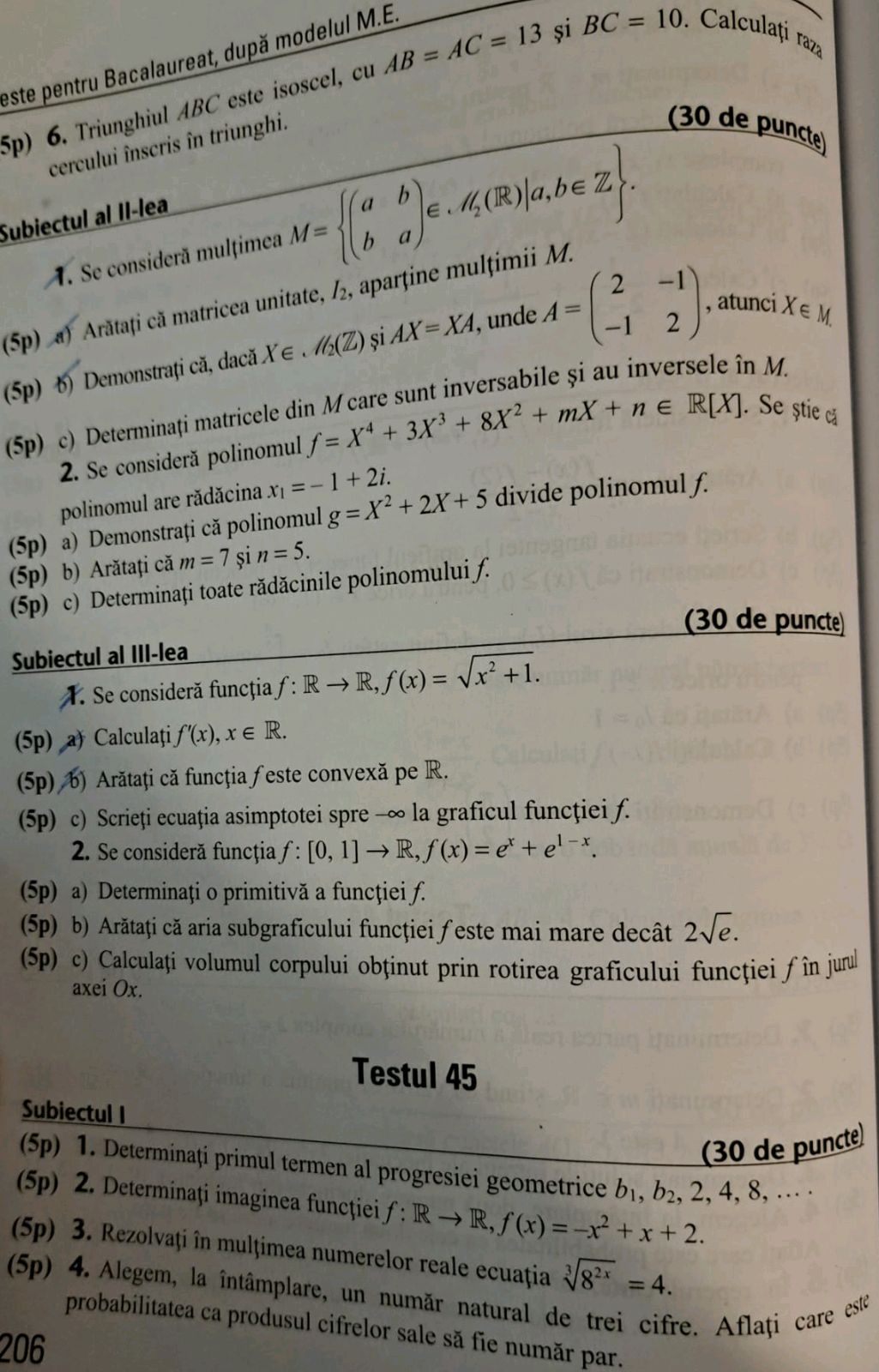 6. Triunghiul ABC este isoscel, cu AB = AC = | StudyX