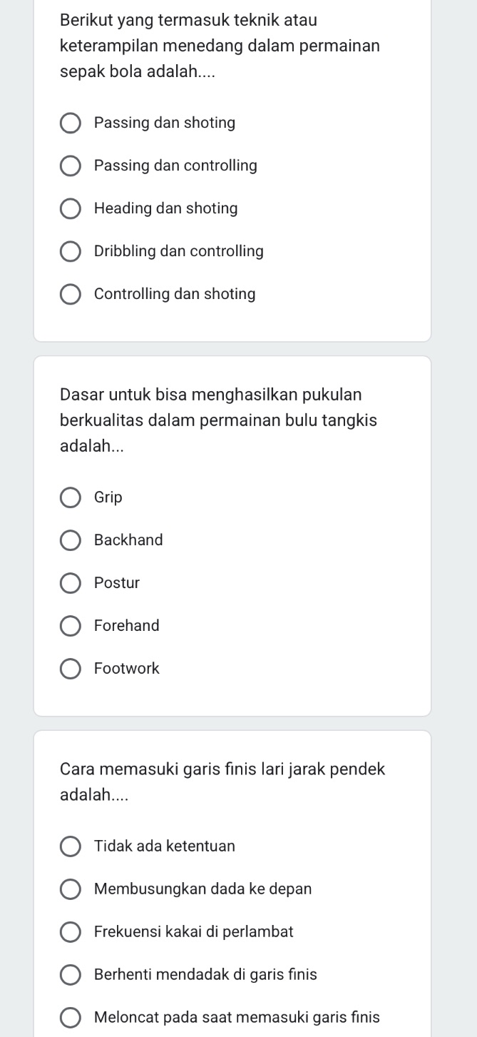 Berikut yang termasuk teknik atau | StudyX