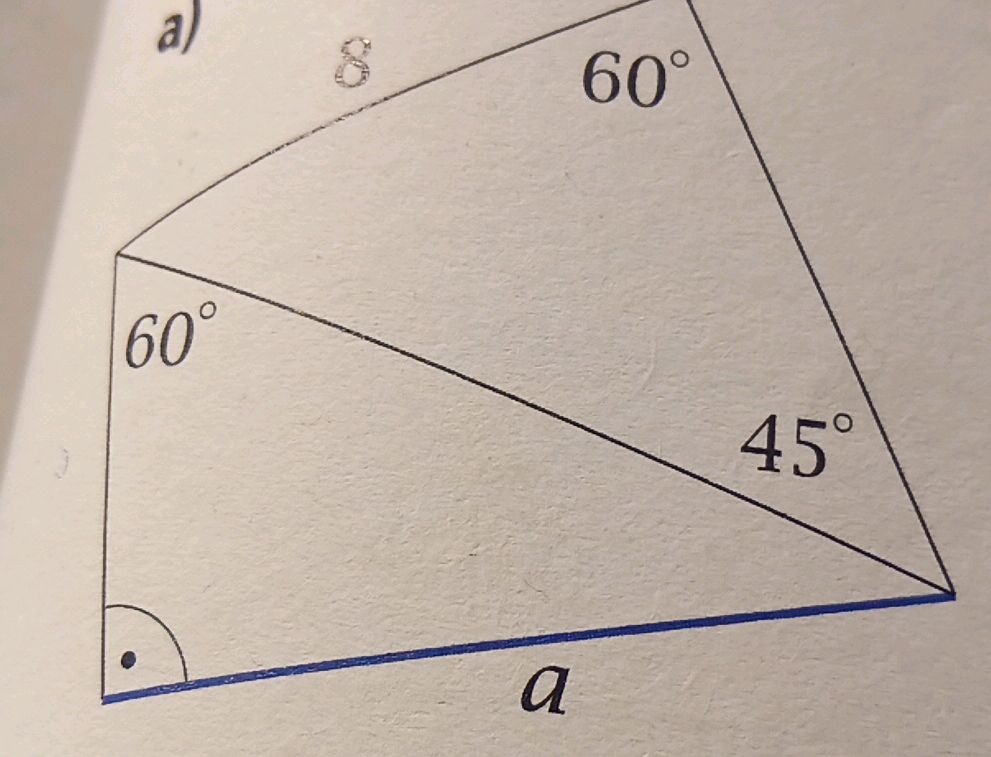 a) [Diagram of a triangle with angles and | StudyX