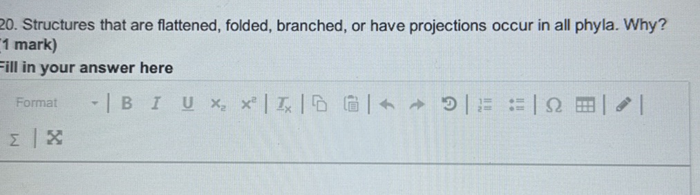 20. Structures that are flattened, folded, | StudyX