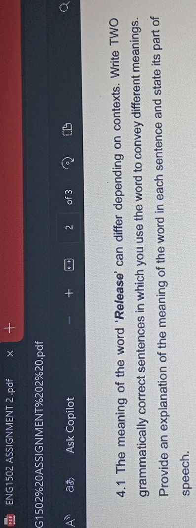 4.1 The meaning of the word 'Release' can