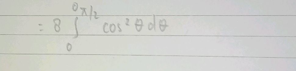 Calculate the integral of cos^2(theta) from | StudyX