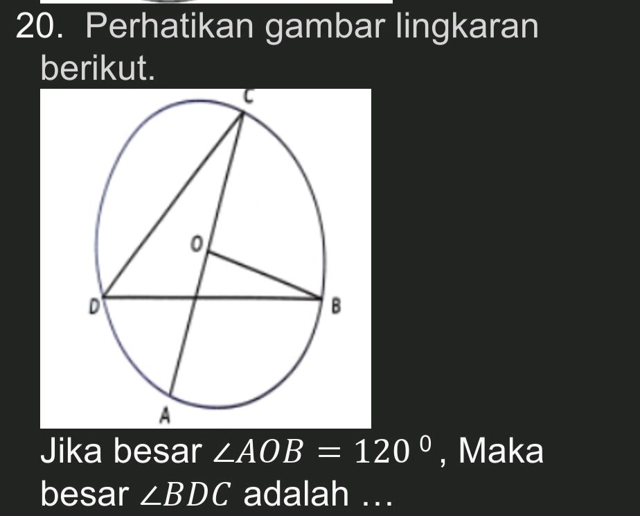 Perhatikan gambar lingkaran berikut. Jika | StudyX