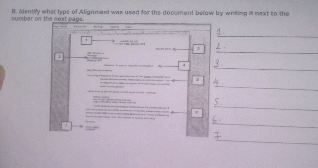 B. Identify what type of Alignment was used | StudyX