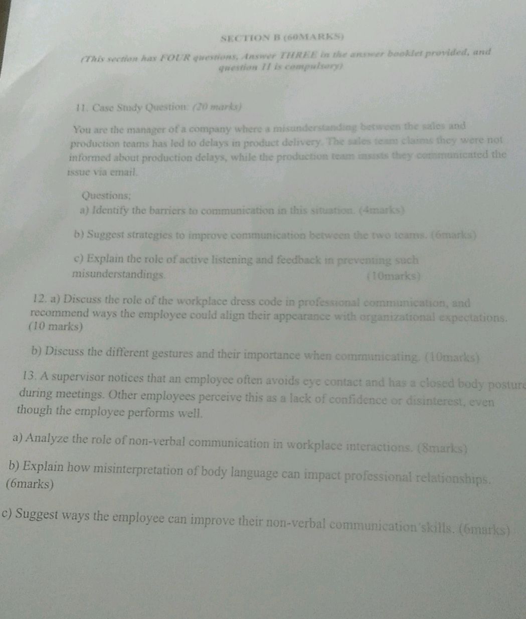 11. Case Study Question: (20 marks) You are | StudyX