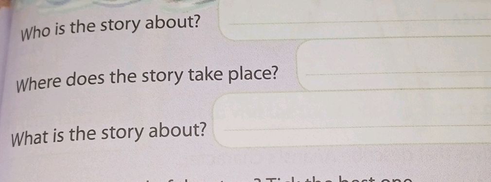 Who is the story about? Where does the | StudyX