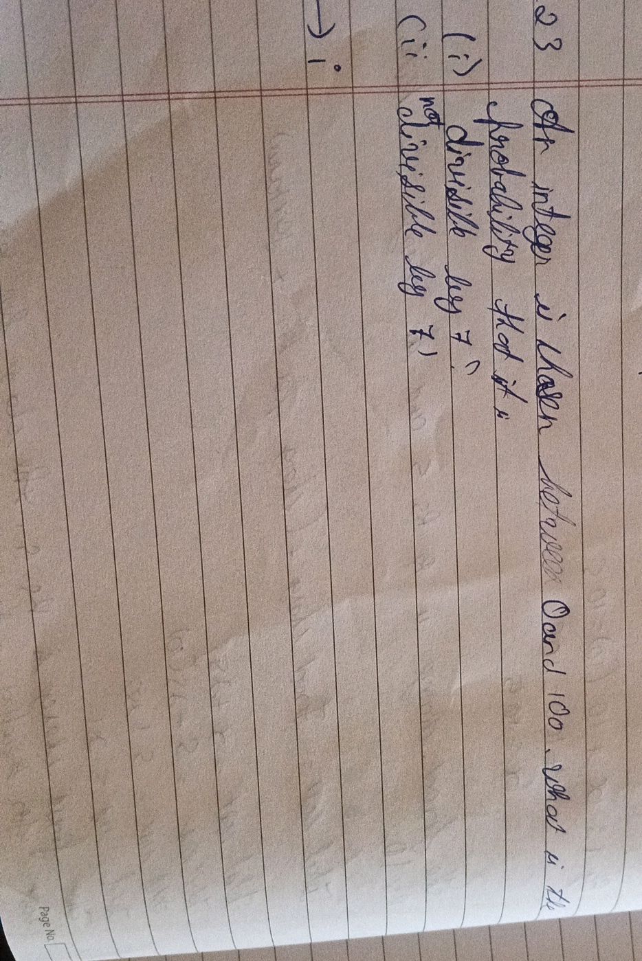 23 An integer is chosen between 0 and 100. | StudyX