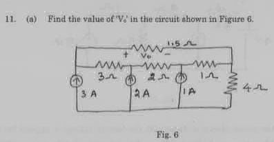 11. (a) Find the value of 'Ve' in the | StudyX