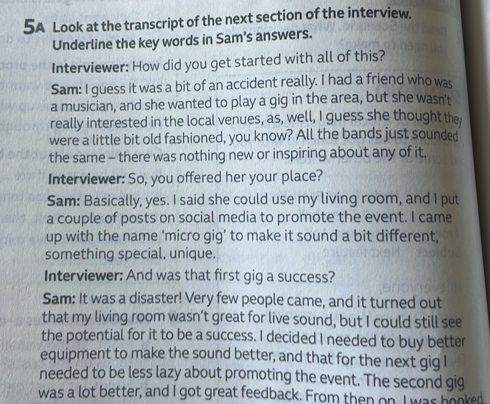 5A Look at the transcript of the next | StudyX