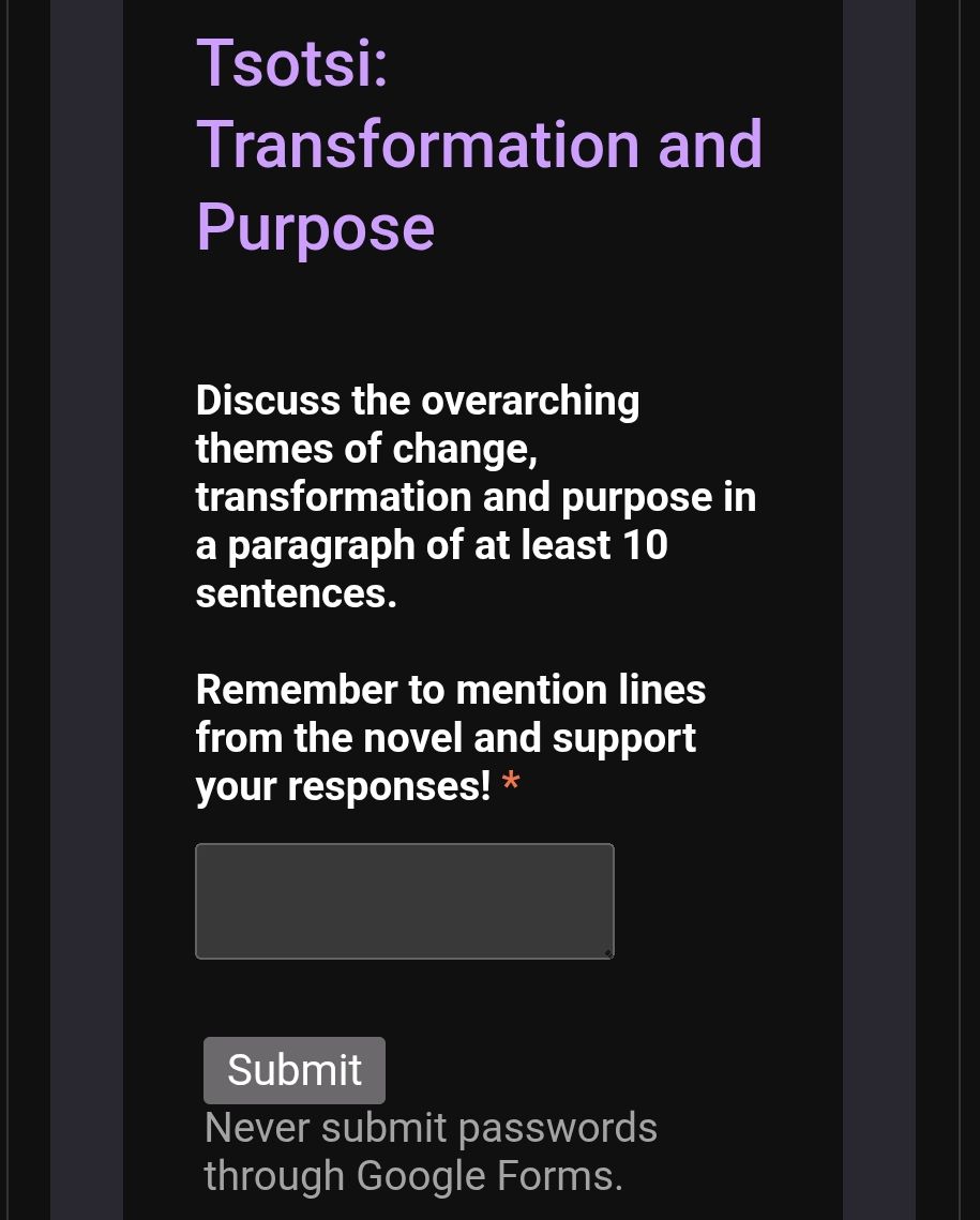 Discuss the overarching themes of change, | StudyX