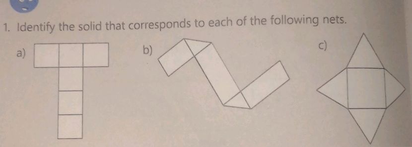 Identify the solid that corresponds to each