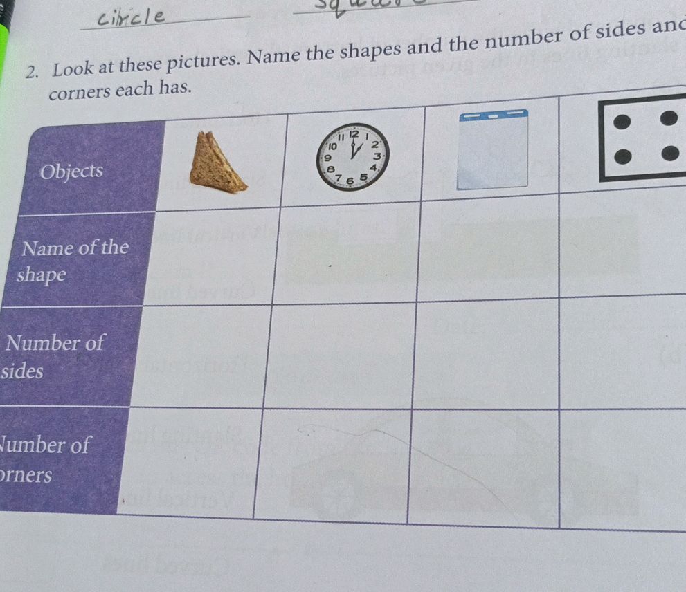 2. Look at these pictures. Name the shapes | StudyX