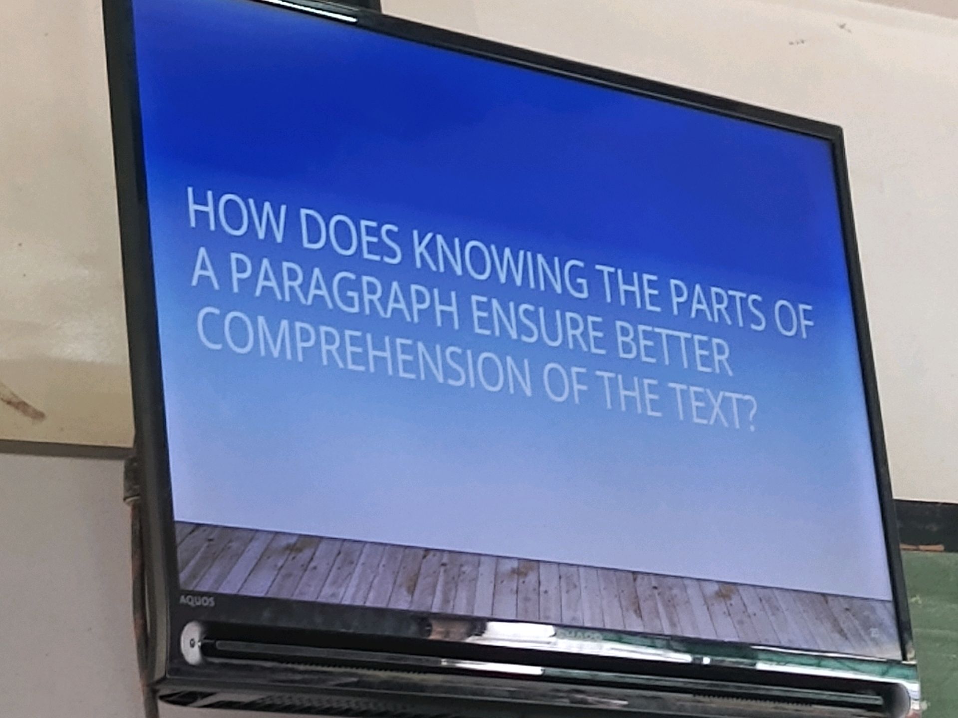 HOW DOES KNOWING THE PARTS OF A PARAGRAPH