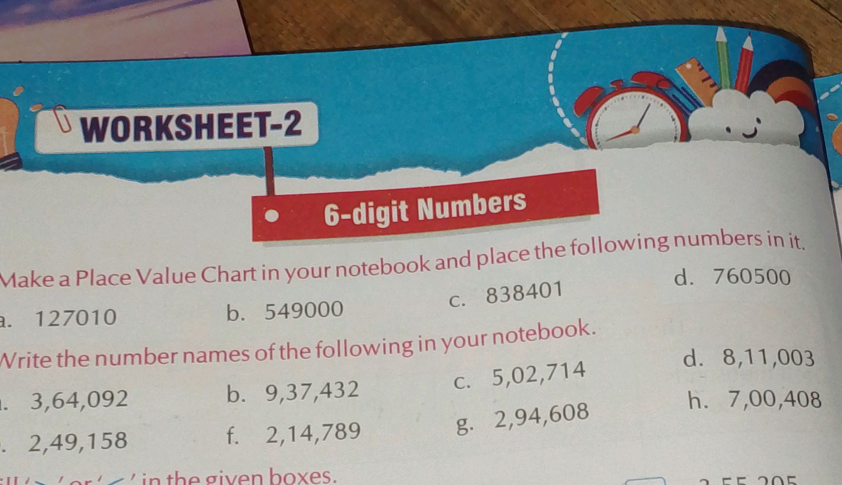 Make a Place Value Chart in your notebook | StudyX
