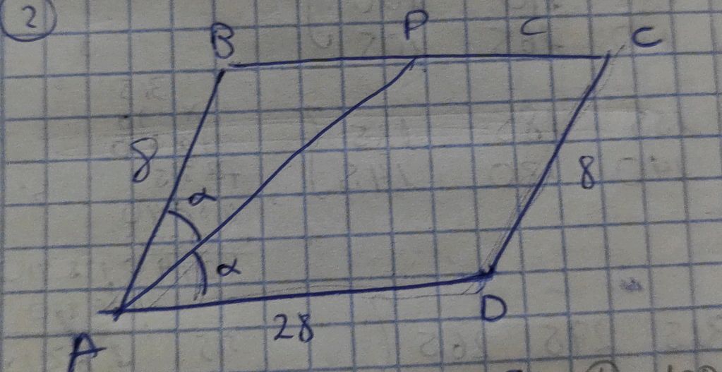 The image shows a parallelogram ABCD with a | StudyX